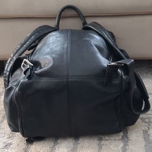 Frye | Bags | Frye Black Leather Laptop Backpack | Poshmark